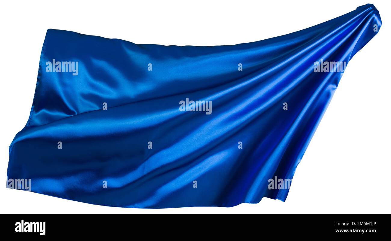 Blue cloth flutters Stock Photo - Alamy