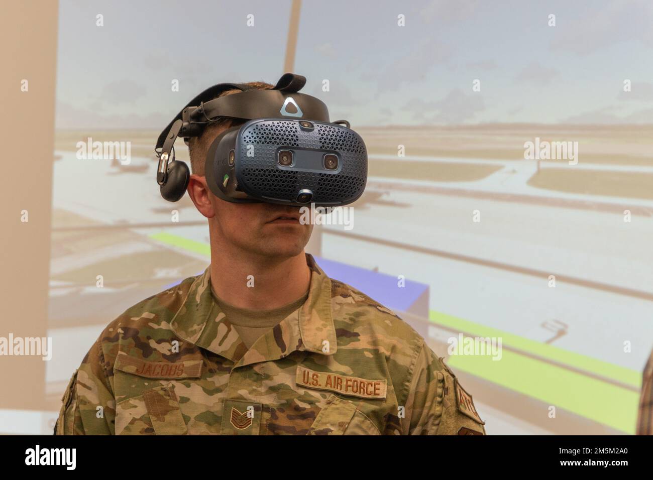 Tech. Sgt. Michael Jacobs, an air traffic controller assigned to the ...