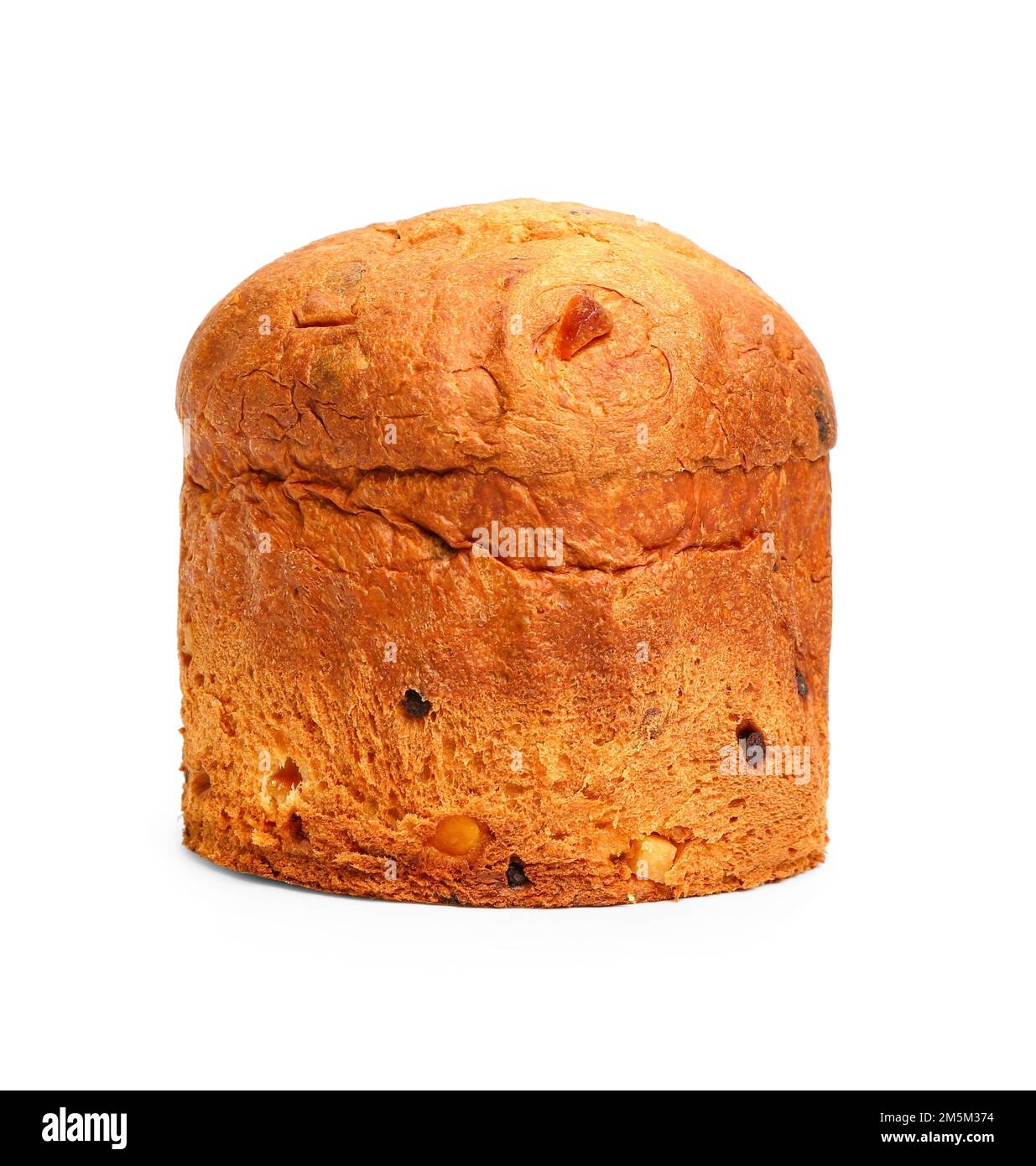 Tasty Panettone on white background Stock Photo - Alamy