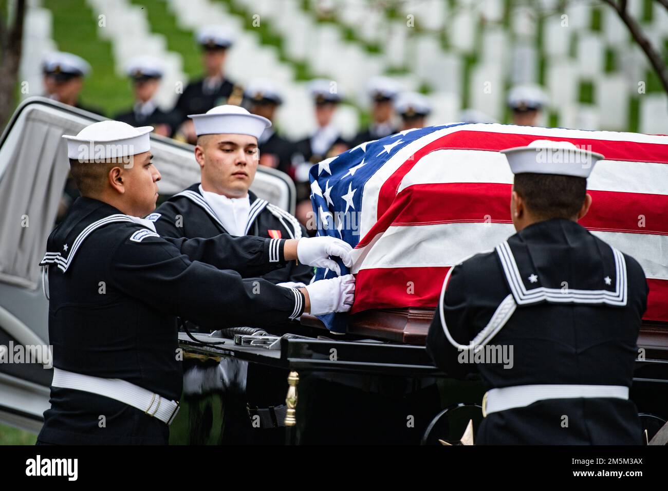 Sailors from the U.S. Navy Ceremonial Guard, the U.S. Navy Ceremonial Band, and the 3d U.S ...