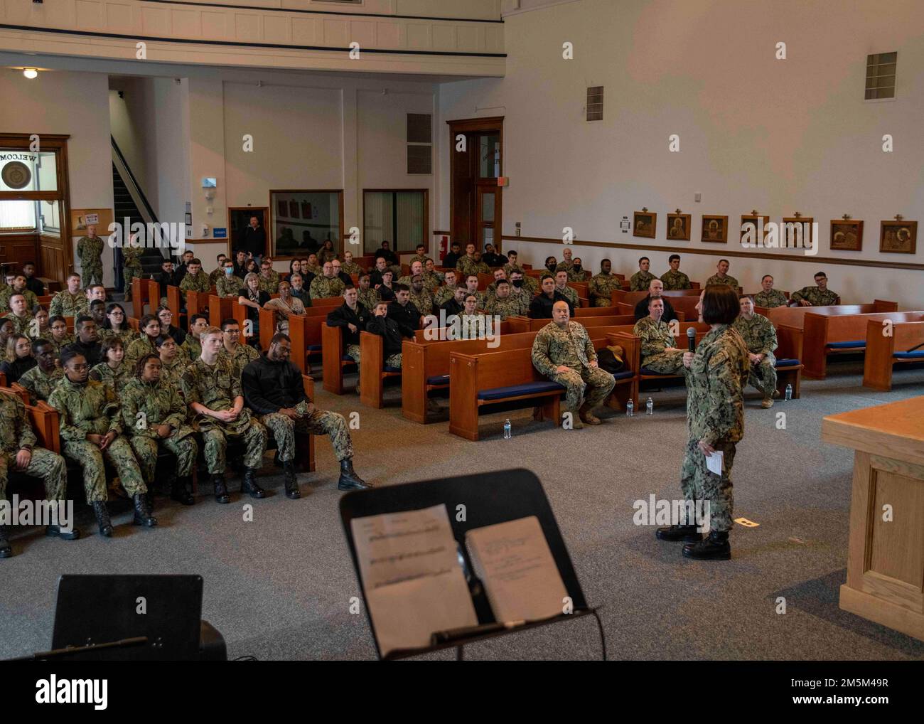 220324-N-PW480-1051 GREAT LAKES, Ill. (Mar. 24, 2022) Rear Adm ...