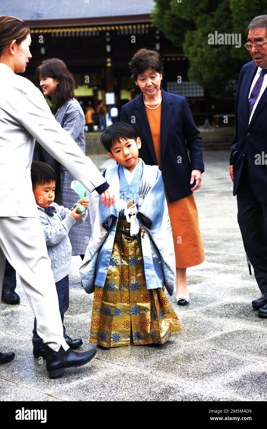 Shichi-Go-San ( Japanese rite of passage festival ) in Meiji Shrine ...