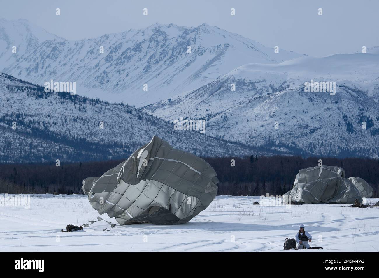 A U.S. Army paratrooper assigned to the 4th Infantry Brigade Combat ...