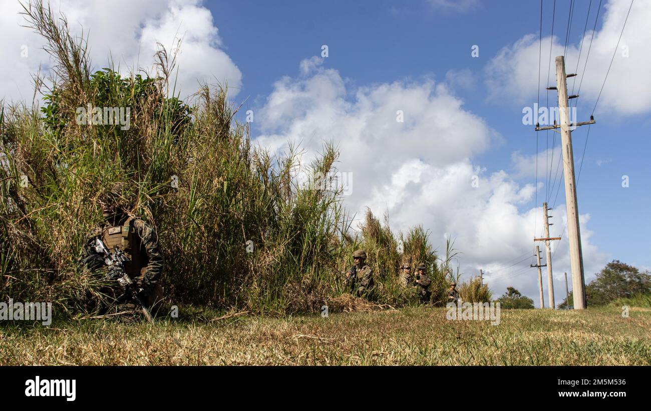 U.S. Marines with Battalion Landing Team 1/5, 31st Marine Expeditionary ...