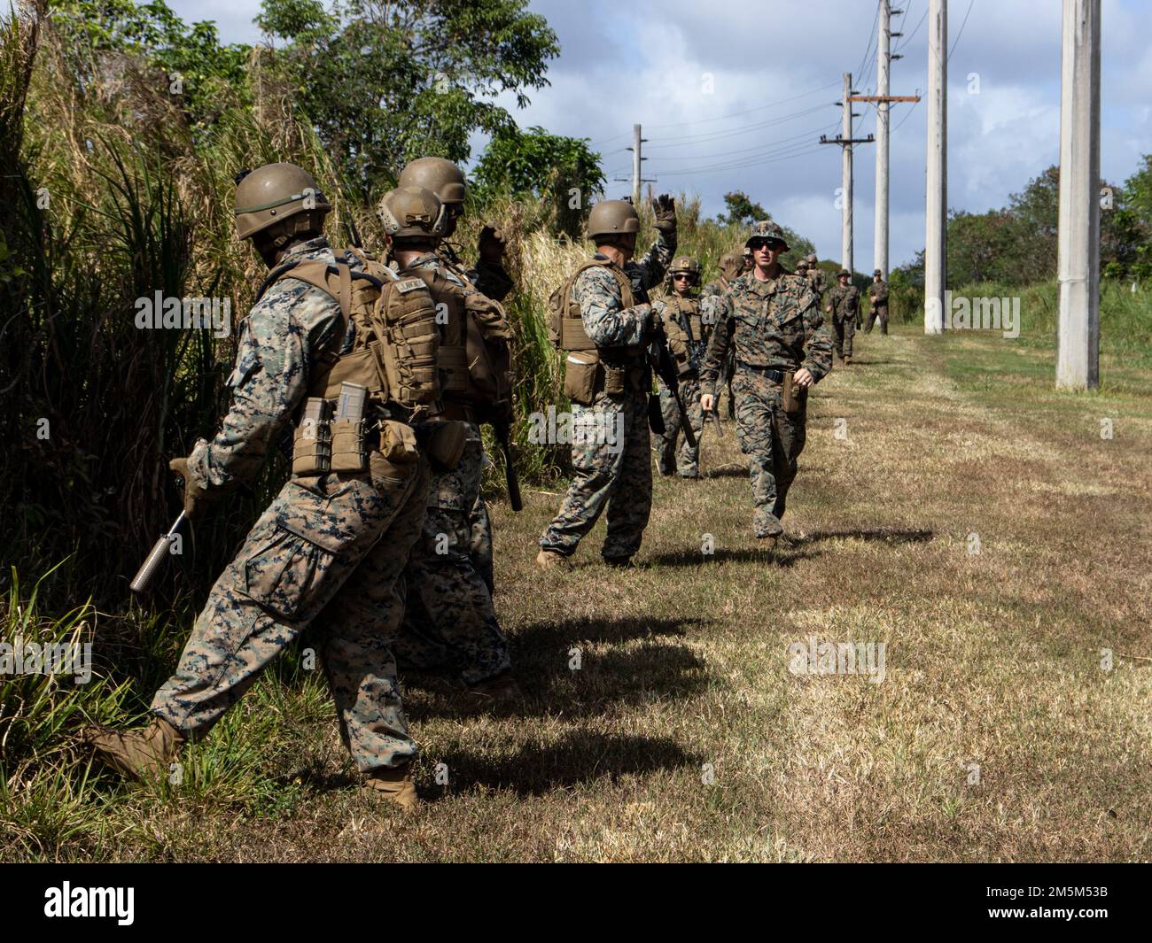 U.S. Marines with Battalion Landing Team 1/5, 31st Marine Expeditionary ...