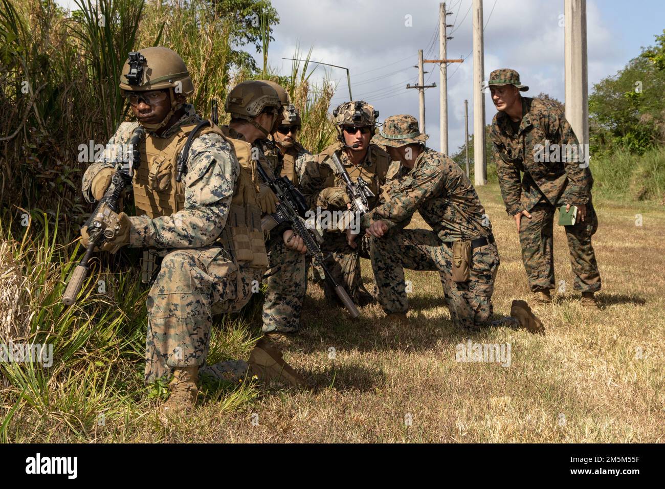 U.S. Marines with Battalion Landing Team 1/5, 31st Marine Expeditionary ...