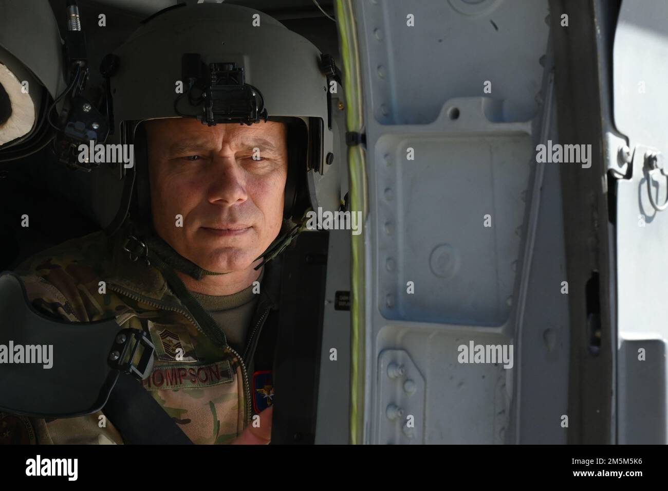 U.S. Air Force Chief Master Sgt. Erik Thompson, command chief of Air ...