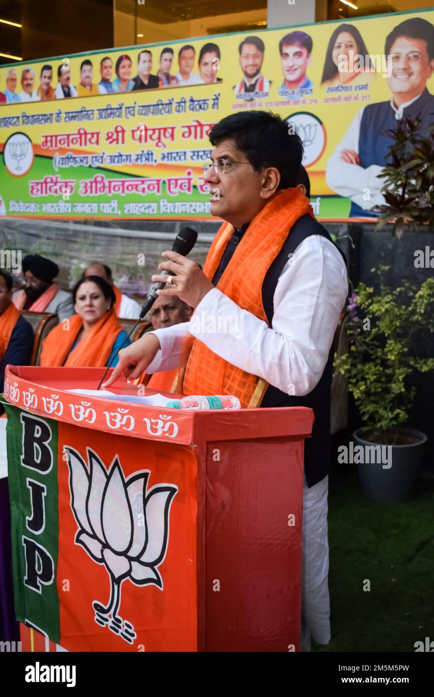 New Delhi, India - November 27 2022 - Piyush Goyal Cabinet Minister and ...