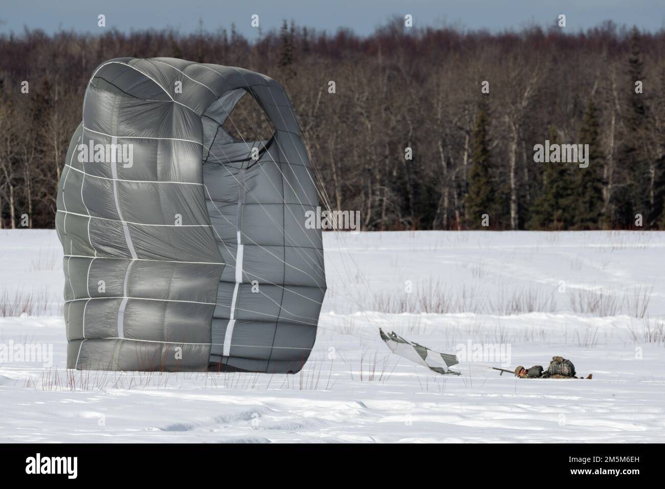 An Army paratrooper from the 4th Infantry Brigade Combat Team (Airborne ...