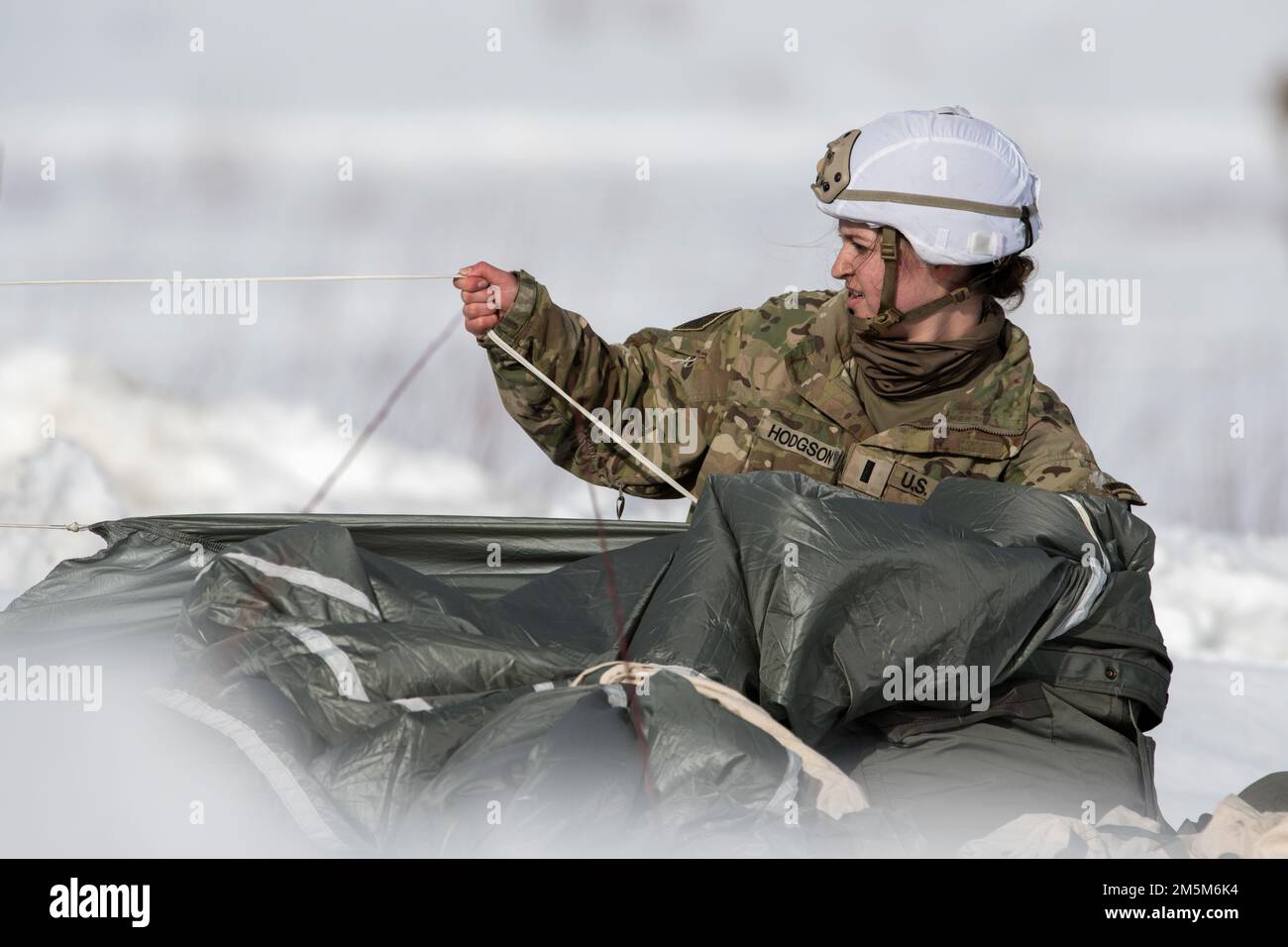 Army 1st Lt. Alexia Hodgson, a paratrooper assigned to the 725th ...