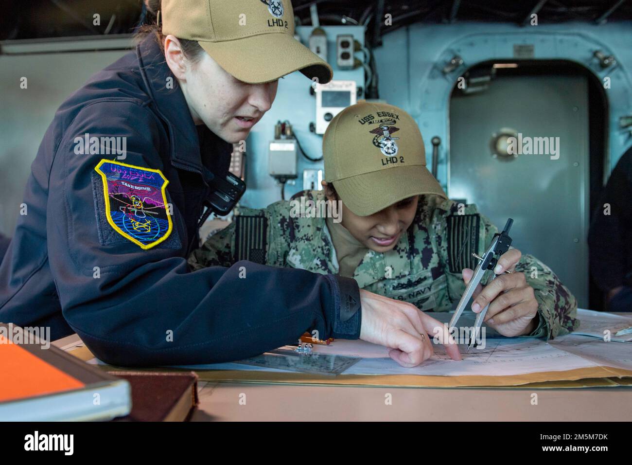 SAN DIEGO (March 24, 2022) Lt. Cmdr. Caroline Stanton, left, a native ...