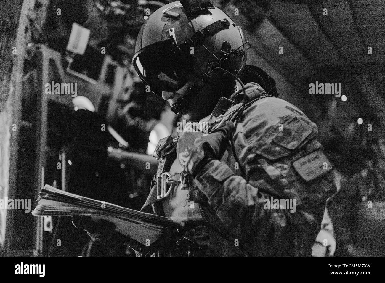 23d Wing HC-130 Combat King II Rescue Loadmasters conduct door bundle ...