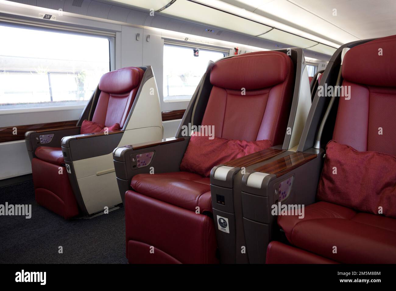 High-speed rail first class Stock Photo - Alamy