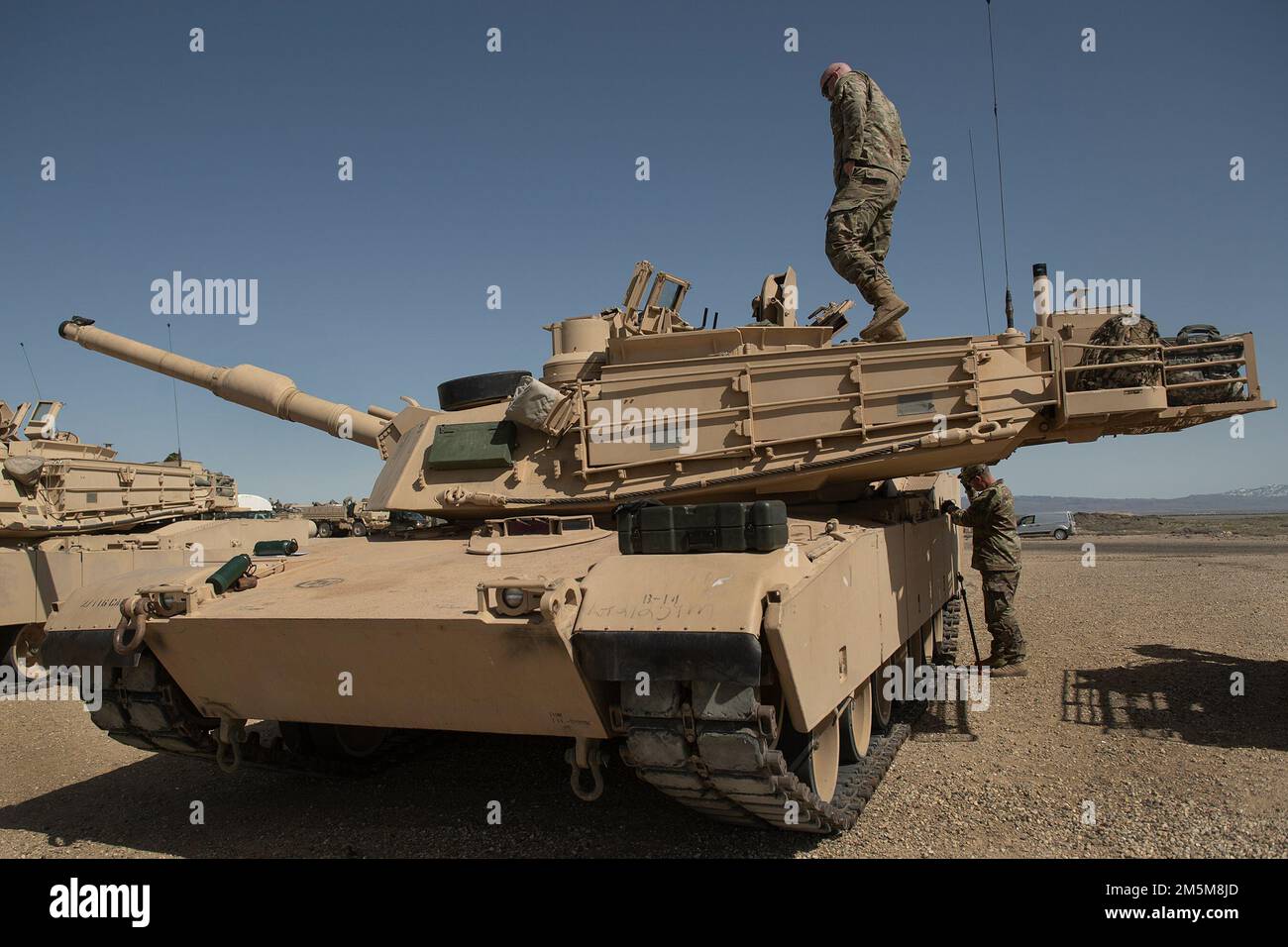 After arriving at their assigned ranges A and B Company tank crews ...