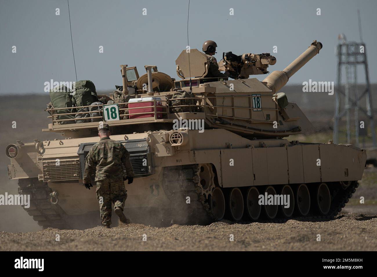 After arriving at their assigned ranges A and B Company tank crews ...