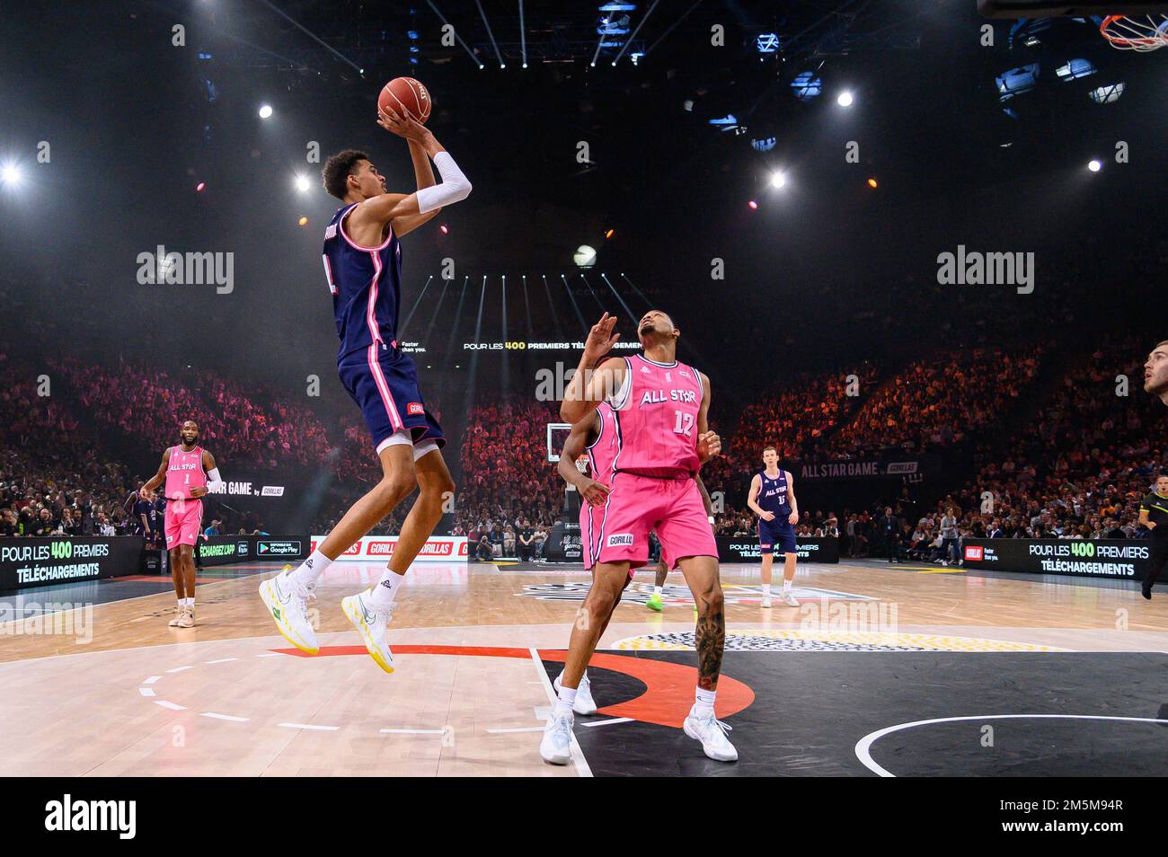 Victor Wembanyama during the All Star Game 2022 at The Accor Arena, in ...