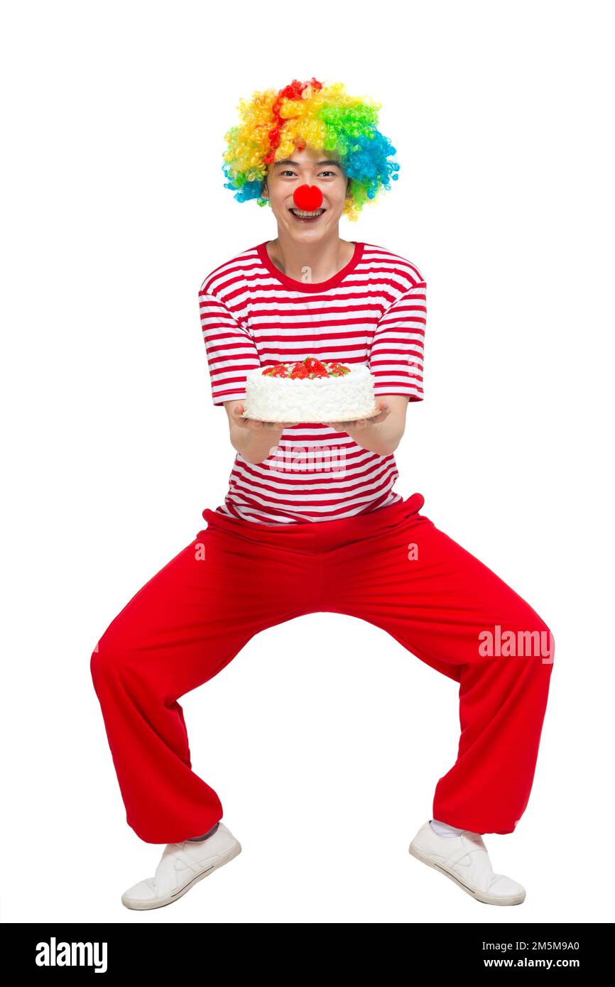 Cartoon clown holding old hi-res stock photography and images - Alamy