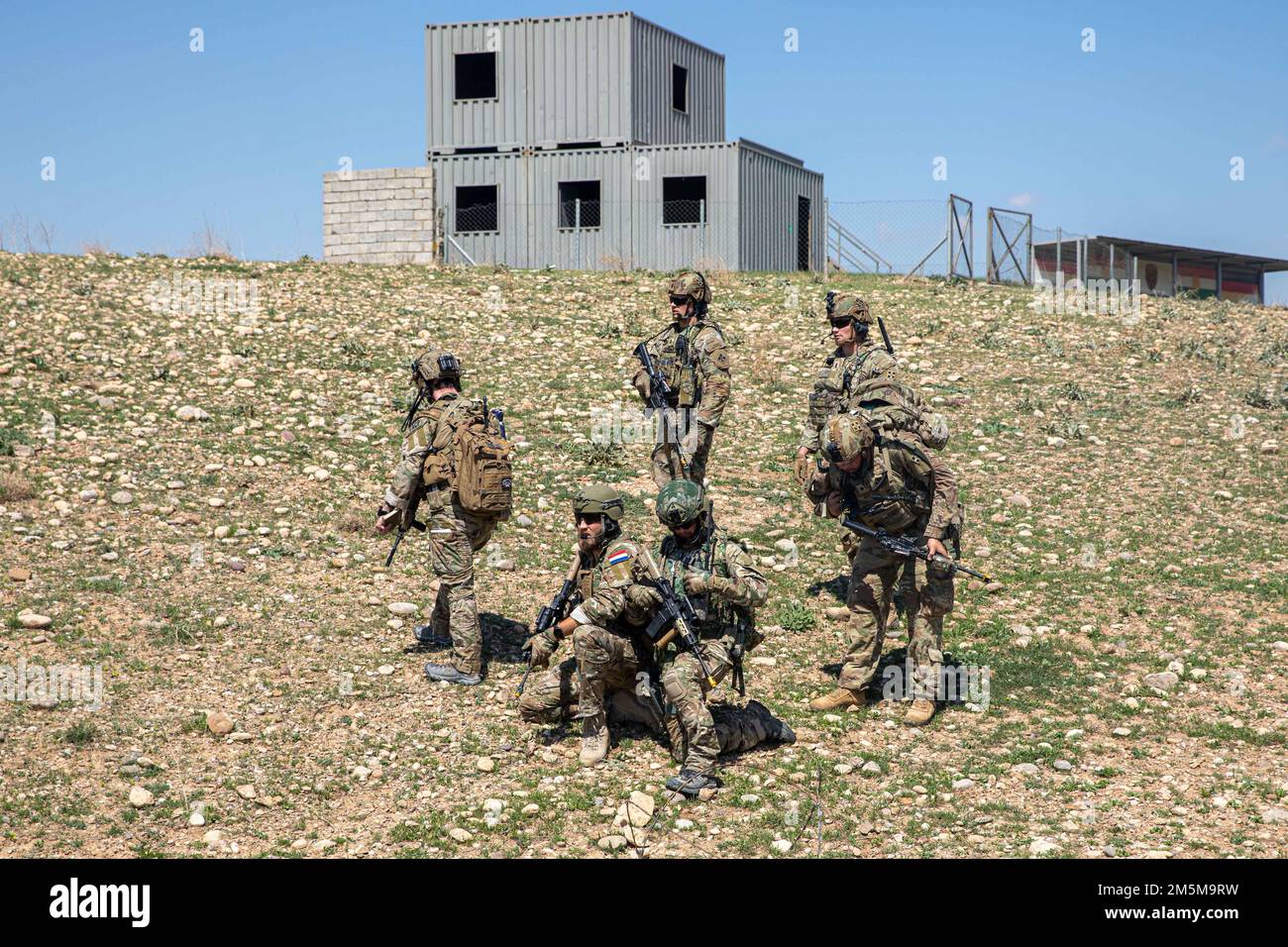 U.S. Army Soldiers assigned to Alpha Company, Task Force Manchu, 4th ...