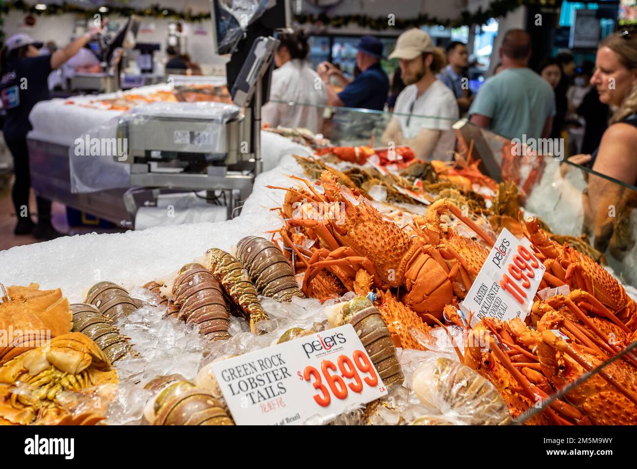 Lobster tails on ice hi-res stock photography and images - Alamy