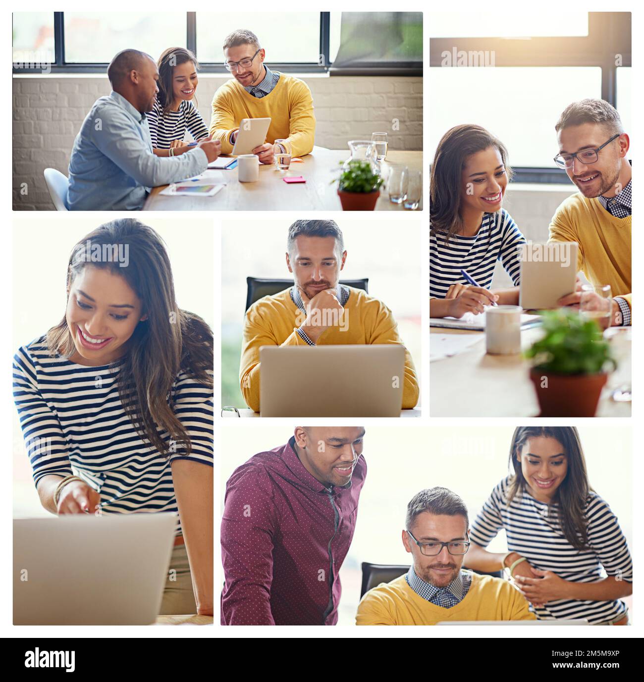 Woman working inside office Cut Out Stock Images & Pictures - Alamy