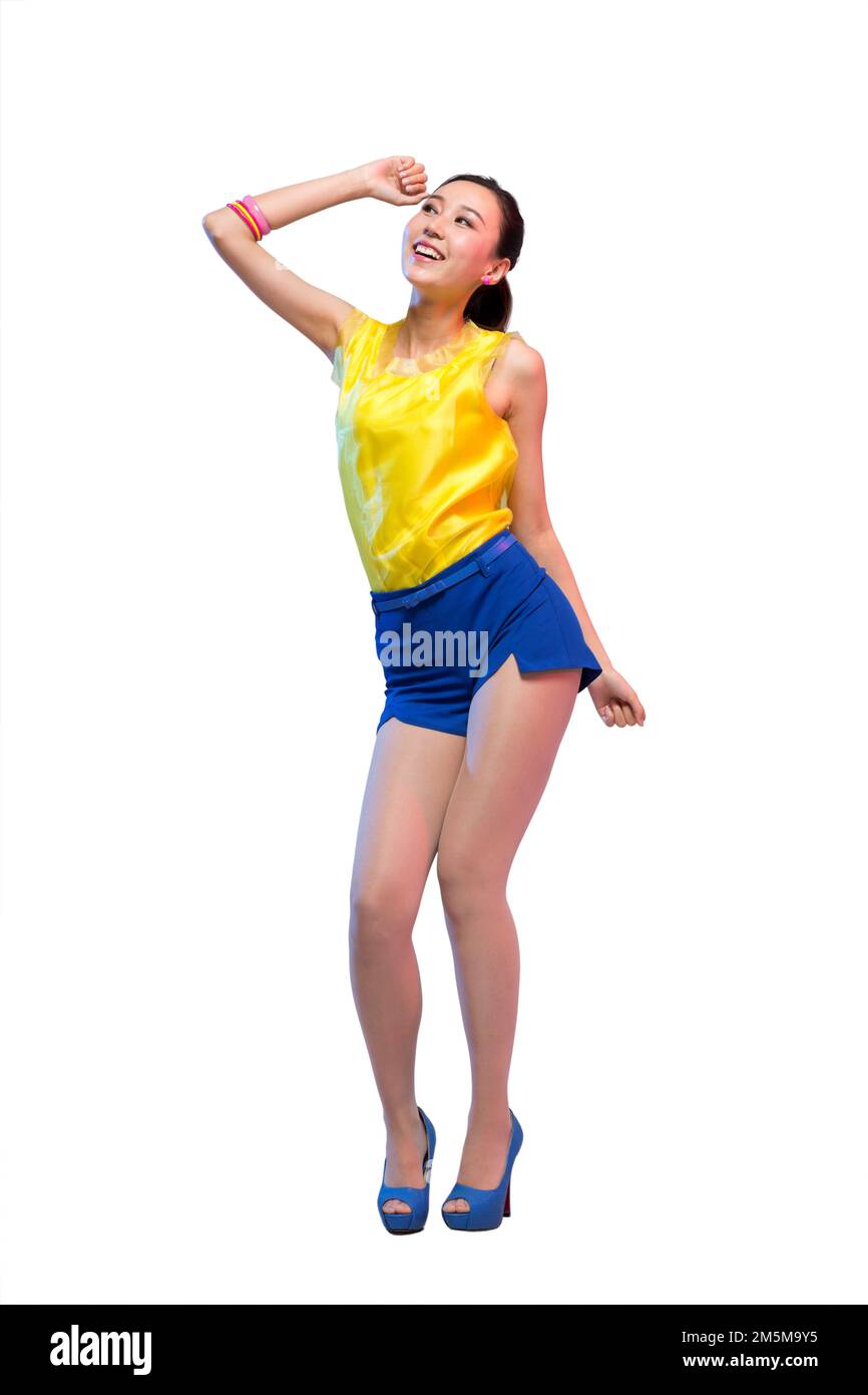 Shed fashion dynamic young people dancing Stock Photo - Alamy