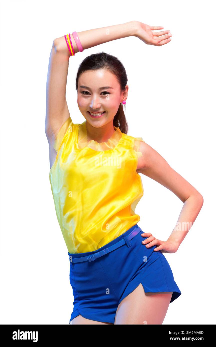 Shed fashion dynamic young people dancing Stock Photo - Alamy