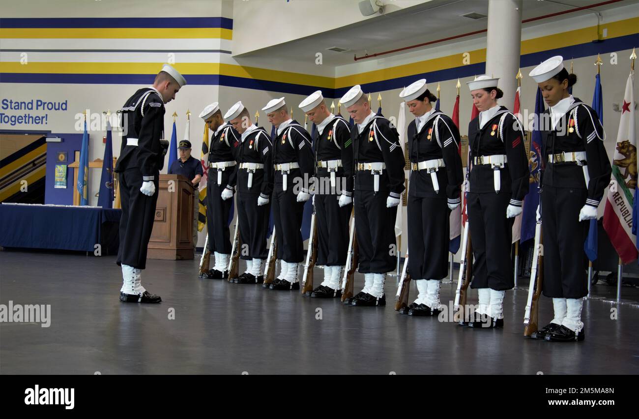 220325-N-ZZ000-1001 (March 25, 2022) Airman Vincent Badiali, left ...