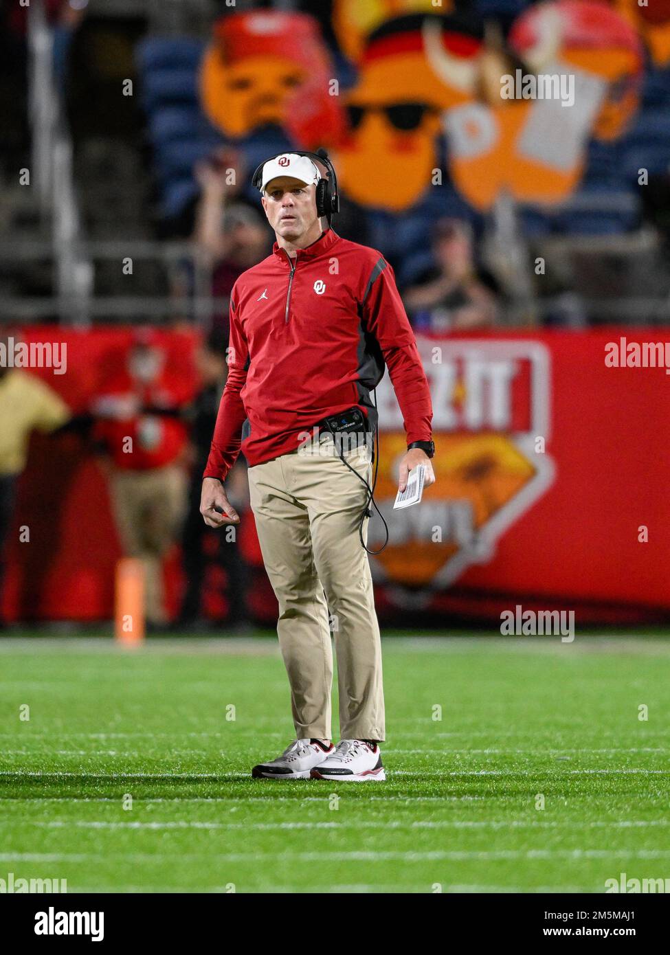 Orlando, FL, USA. 29th Dec, 2022. Oklahoma Sooners head coach Brent ... Orlando, FL, USA. 29th Dec, 2022. Oklahoma Sooners head coach Brent ...
