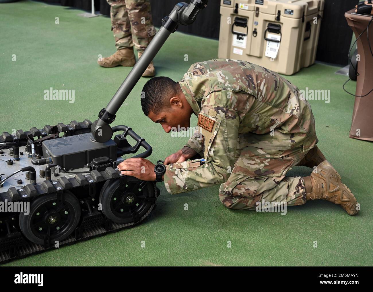 Airman 1st Class Dandre Goodson, an Explosive Ordinance Disposal (EOD ...
