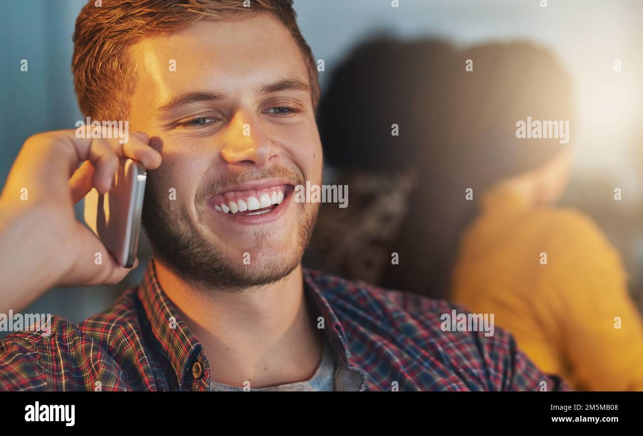 You know I always come through. a young man using his cellphone while ...