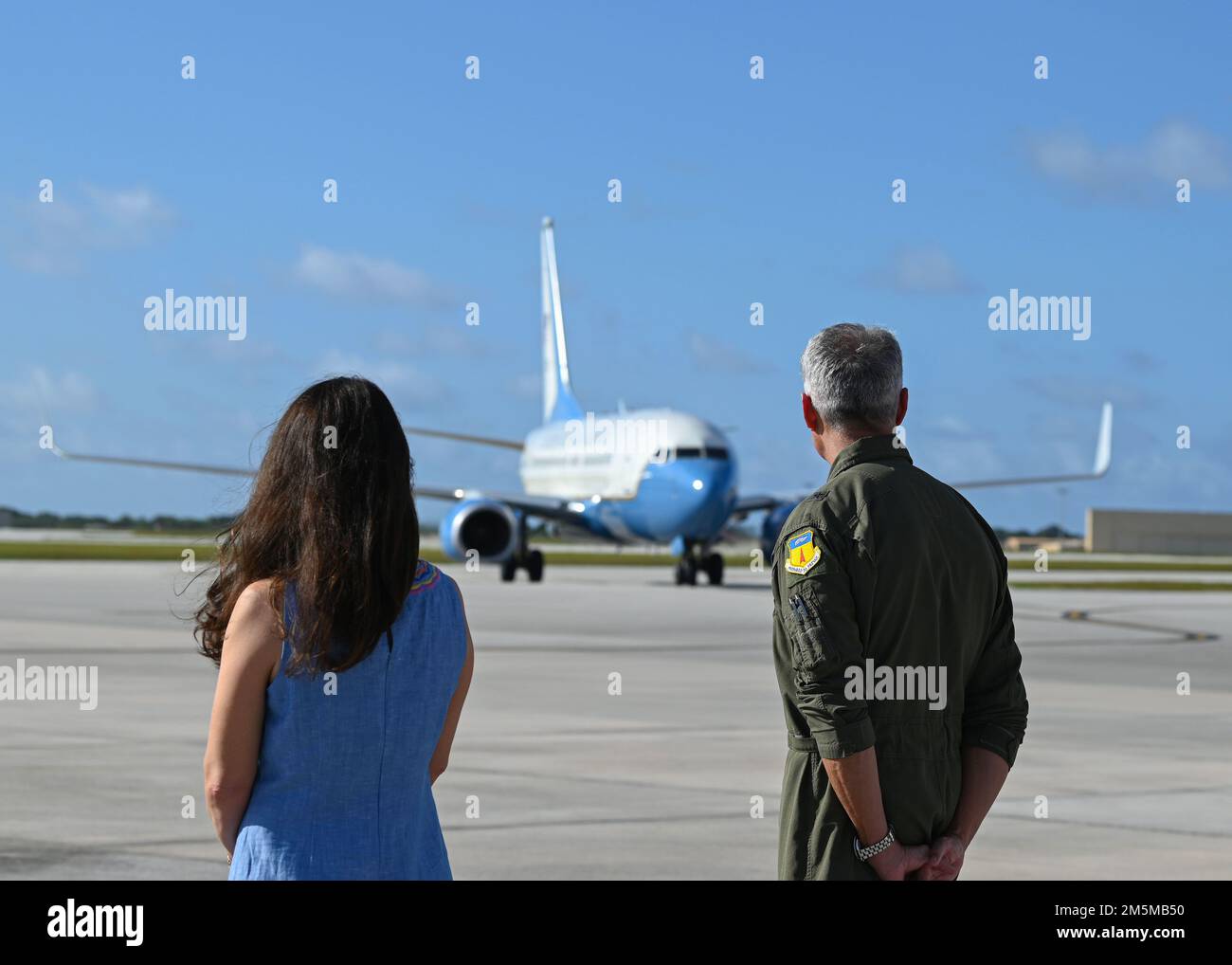U.S. Air Force Brig. Gen. Jeremy Sloane, commander of the 36th Wing ...