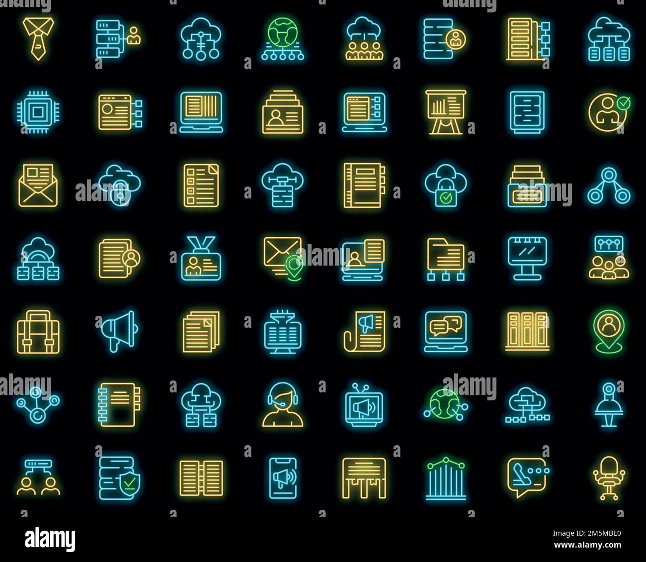 Customer Database Icons Set Outline Set Of Customer Database Vector