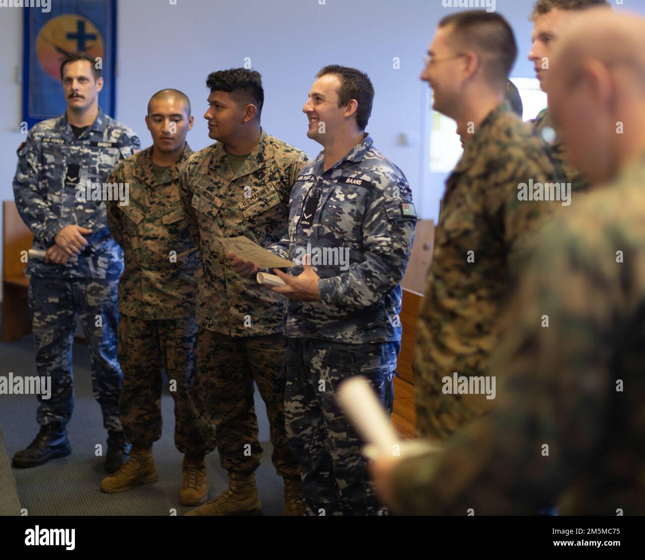 U.S. Marines with Marine Medium Tiltrotor Squadron (VMM) 268 Reinforced ...