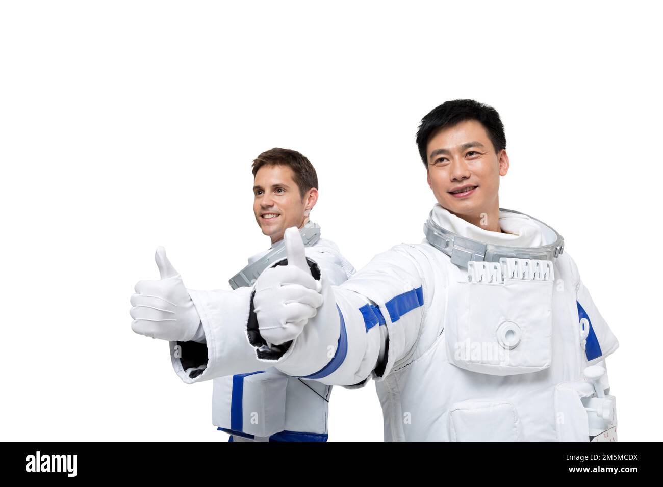 Take two male astronauts Stock Photo - Alamy
