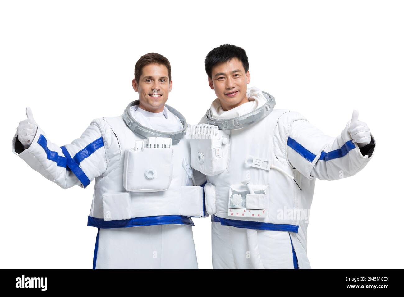Take two male astronauts Stock Photo - Alamy
