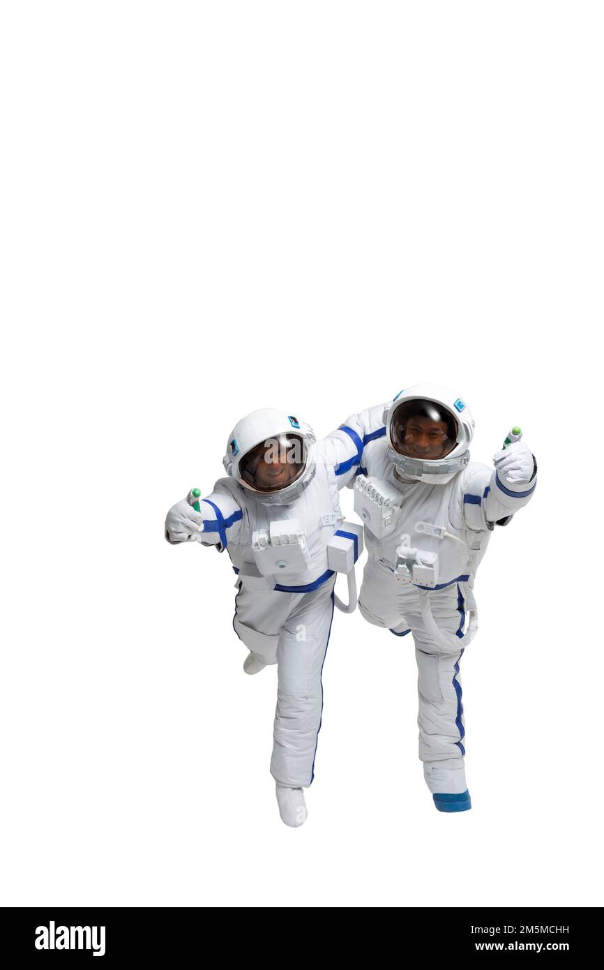 Take two male astronauts Stock Photo - Alamy