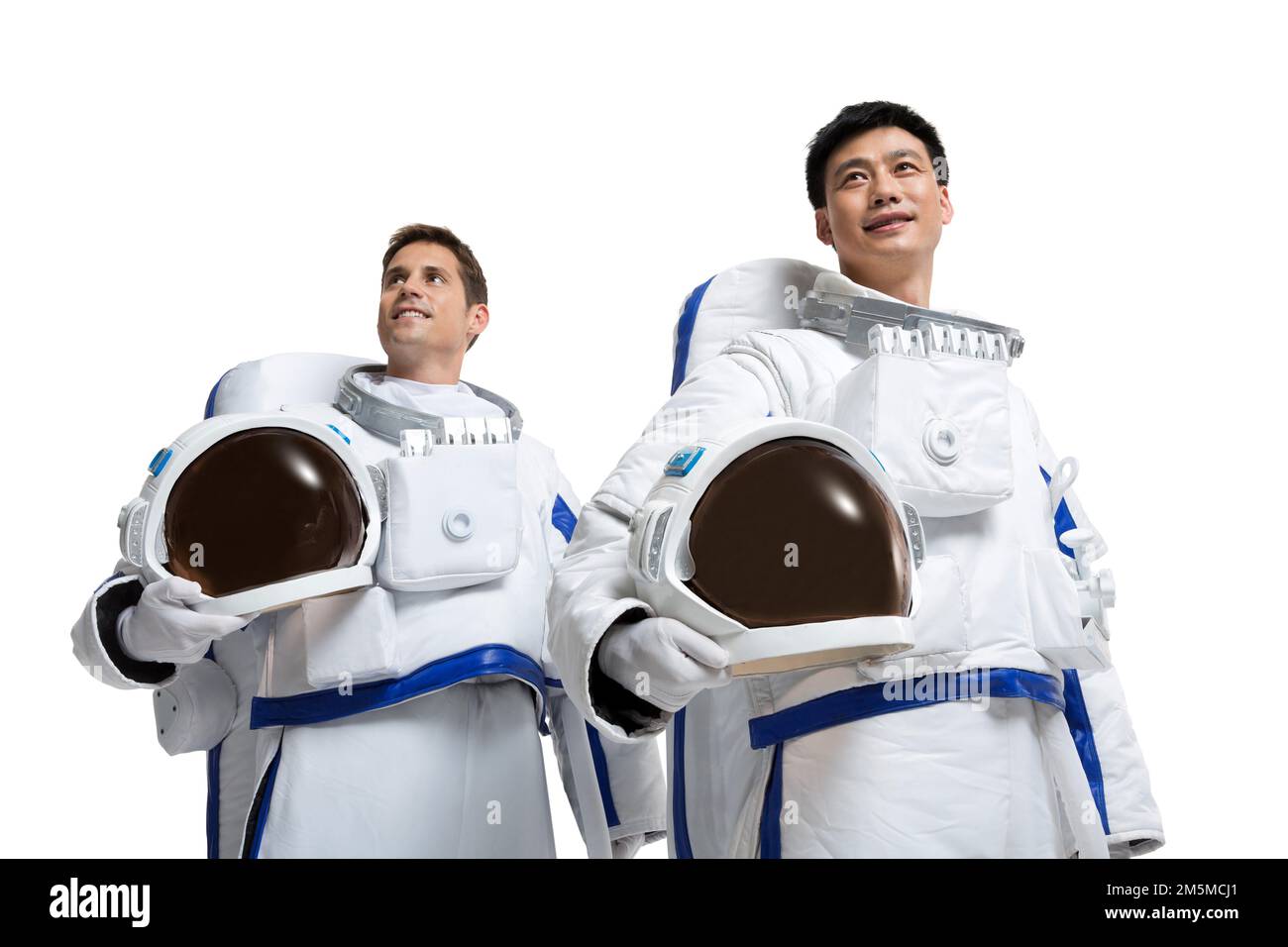 Take two male astronauts Stock Photo - Alamy