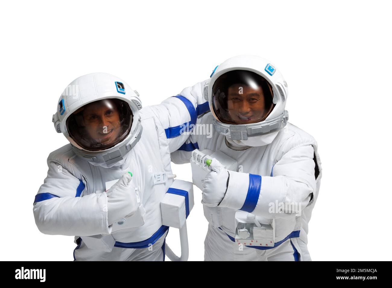 Take two male astronauts Stock Photo - Alamy