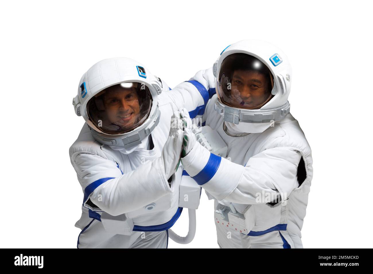 Take two male astronauts Stock Photo - Alamy