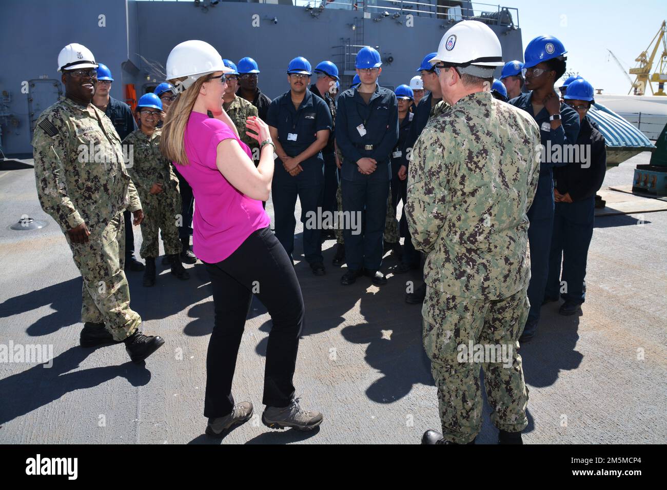 PASCAGOULA, Miss. (March 25, 2022) Under Secretary of the Navy and ship ...