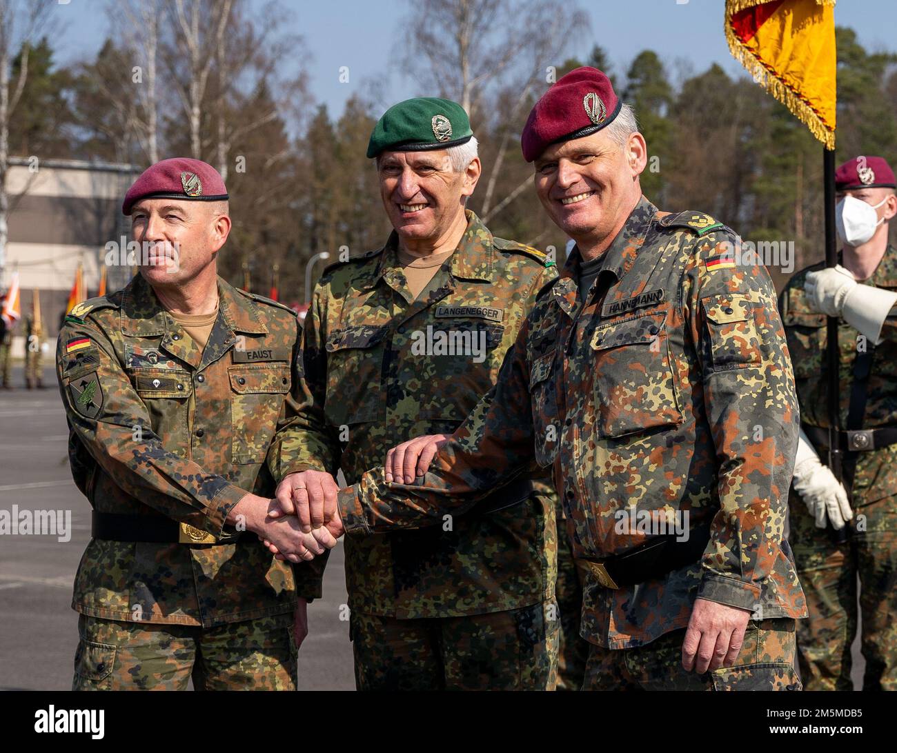 Lt. Gen. Johann Langenegger (center), commander of the field army and ...