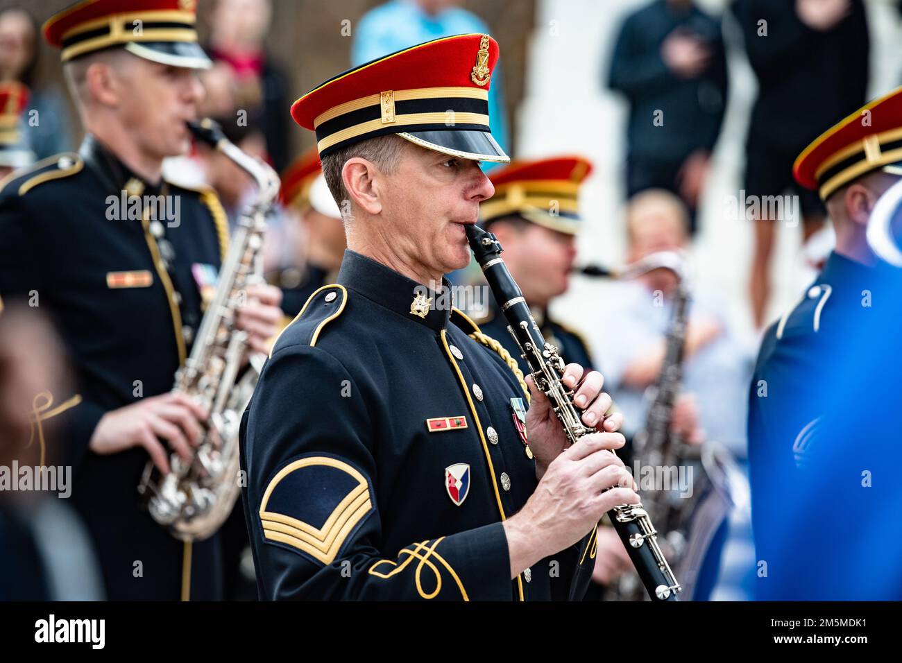 Members of the U.S. Army Band, "Pershing's Own" support an Army Full ...