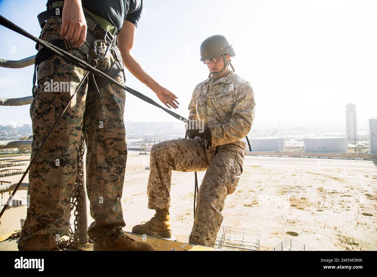 A new U.S. Marine with India Company, 3rd Recruit Training Battalion ...