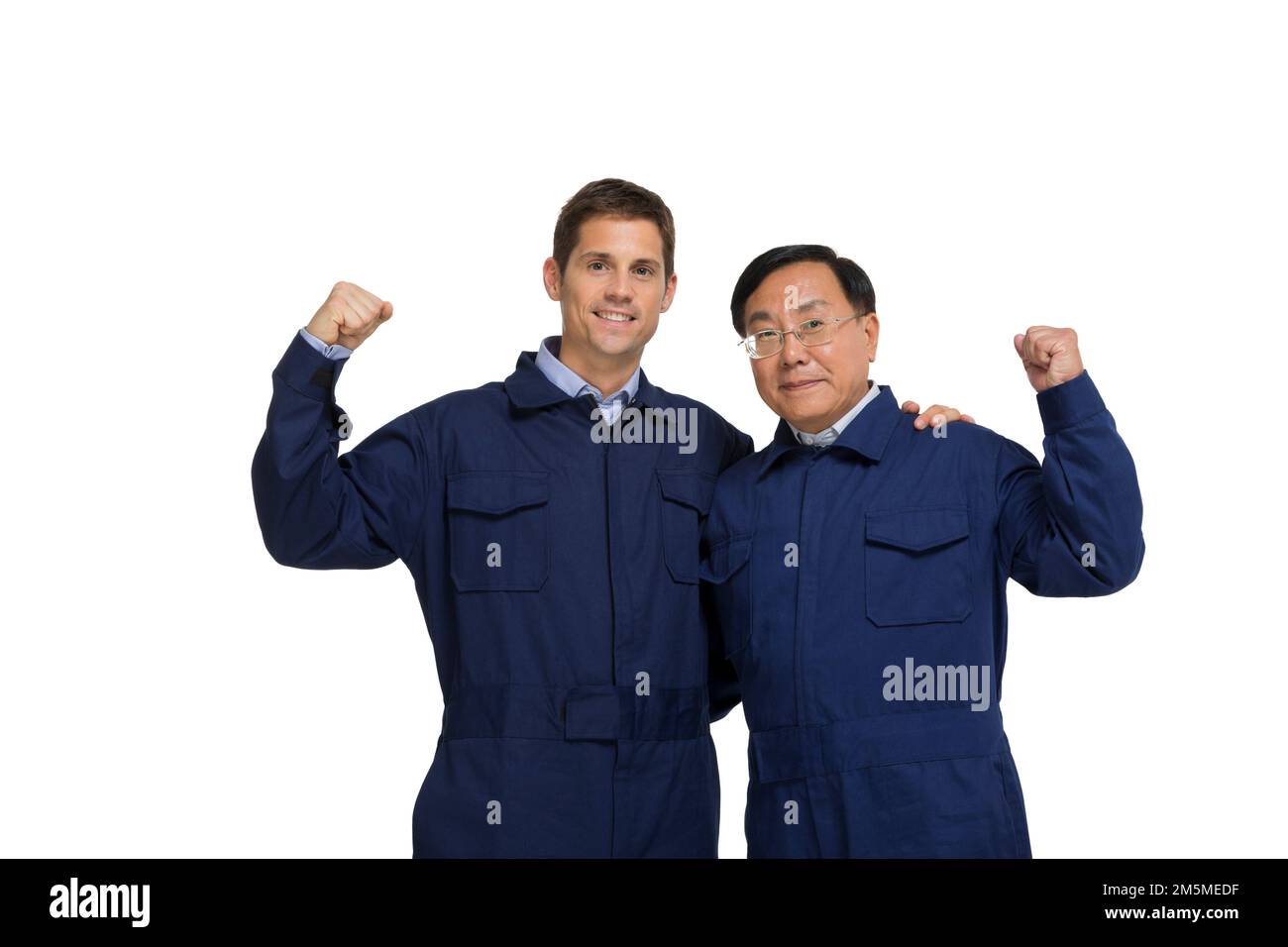 Photo shoot male astronauts and engineer team Stock Photo - Alamy