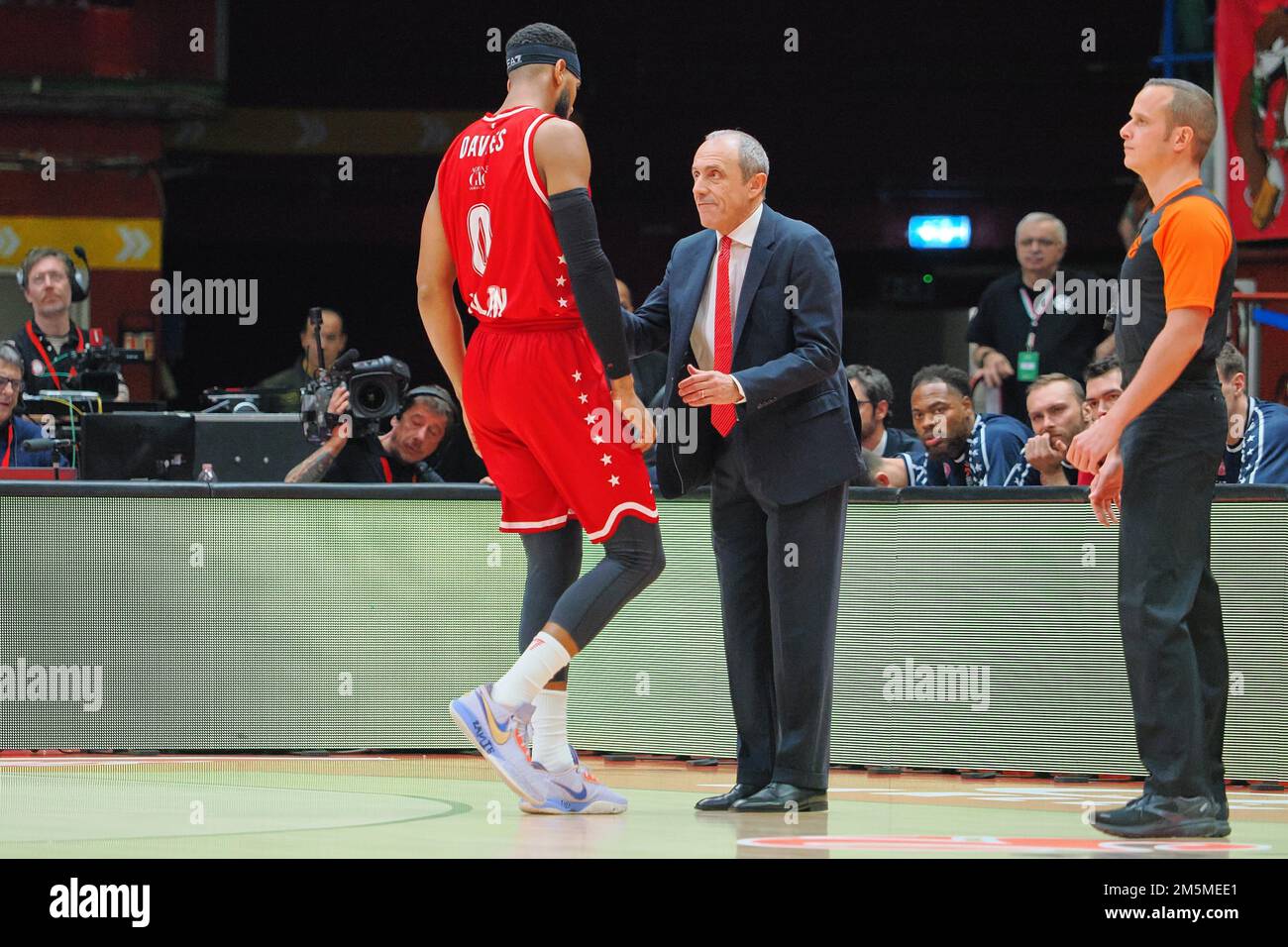 Forum of Assago, Milan, Italy, December 29, 2022, Ettore Messina, head ...