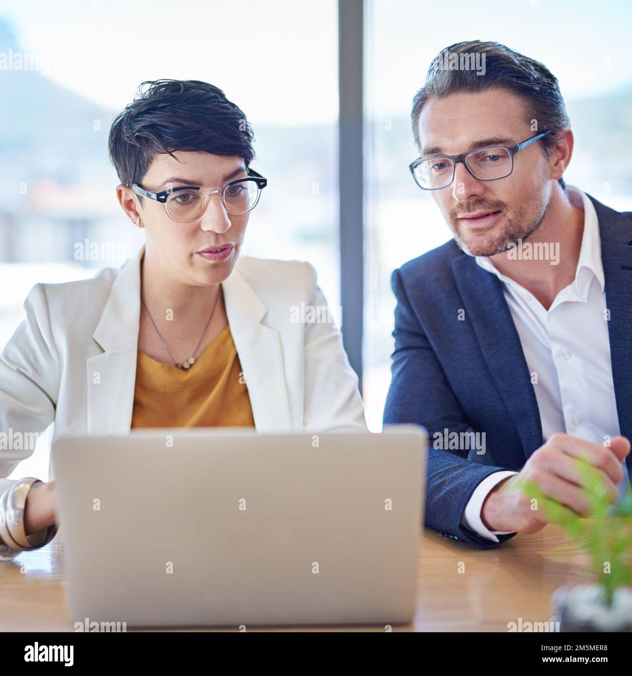 Theyve got great respect for each others ideas. two colleagues working ...