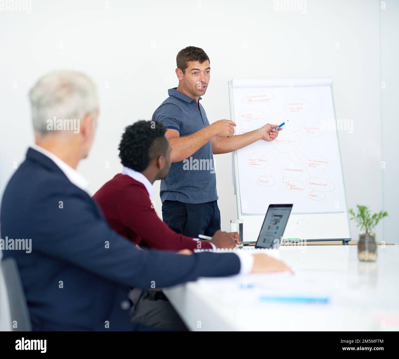 Were definitely headed in the right direction. a young businessman ...