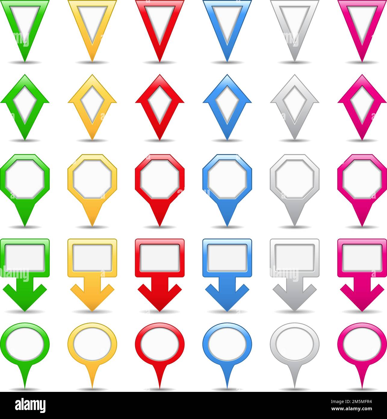 Distance markers Stock Vector Images - Alamy