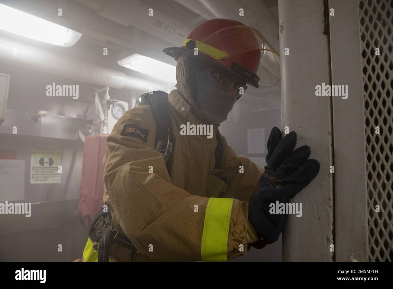 220325-N-AO868-1107 ADRIATIC SEA (March. 25, 2022) Damage Controlman ...