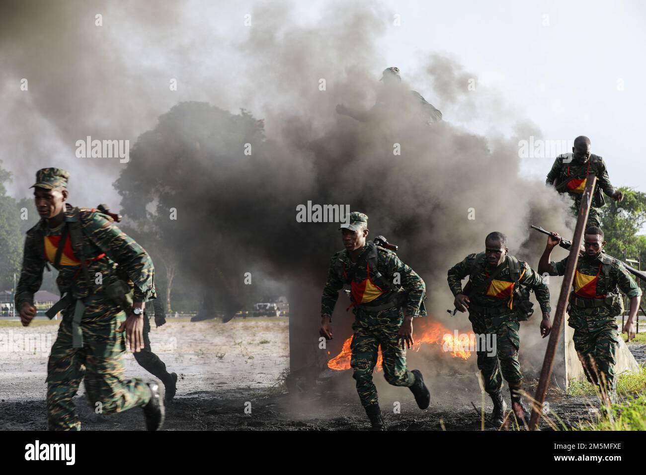 Guyana Defence Force (GDF) members compete in the First Quarterly ...